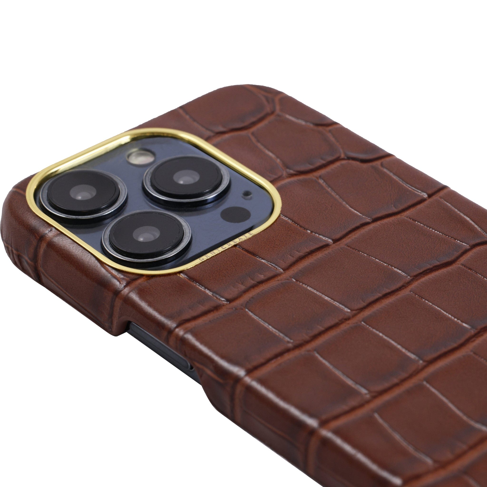 Leather iPhone Case Crocodile Pattern | GENTCREATE